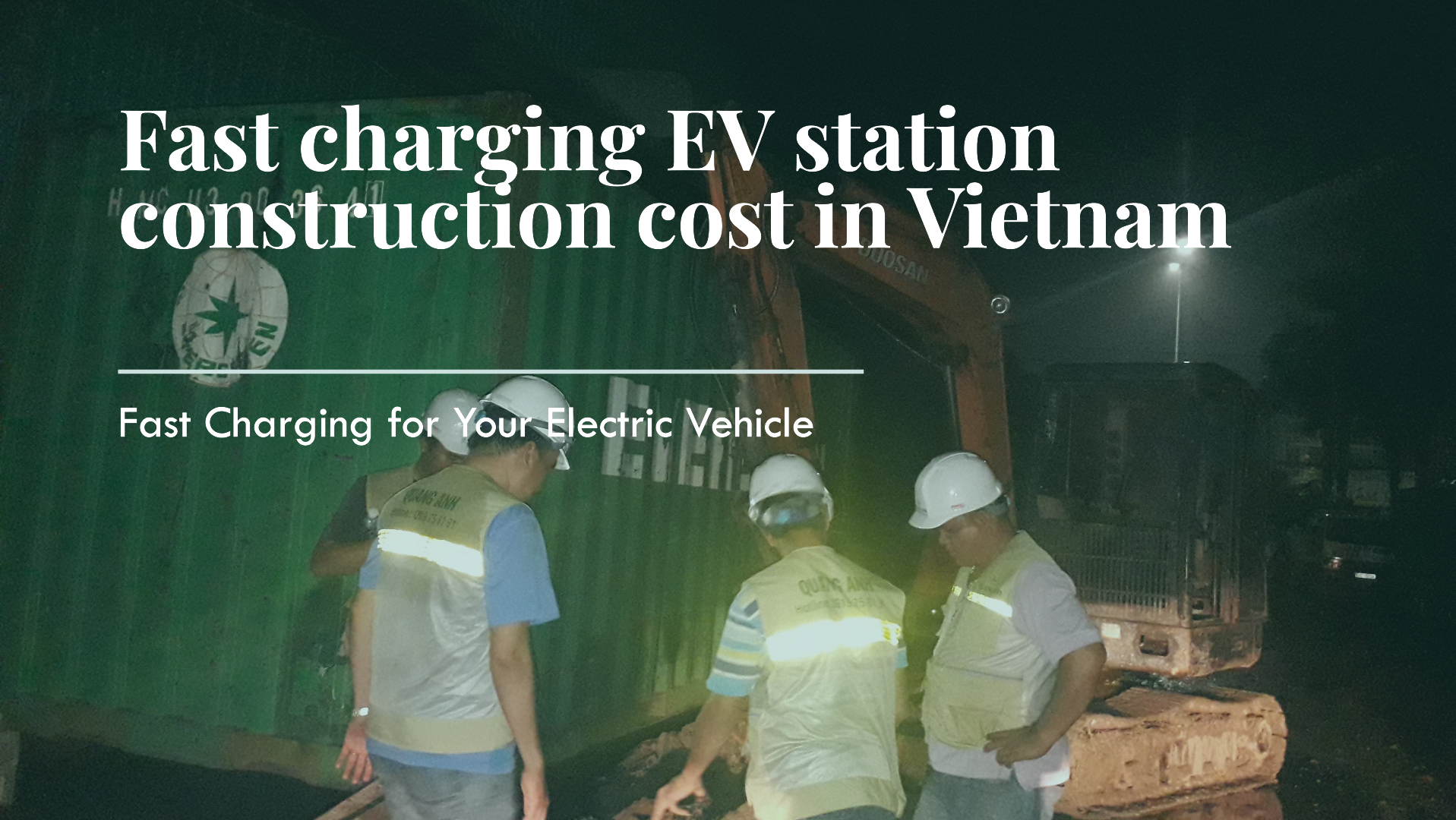 The cost of the grounding system for an EV charging station